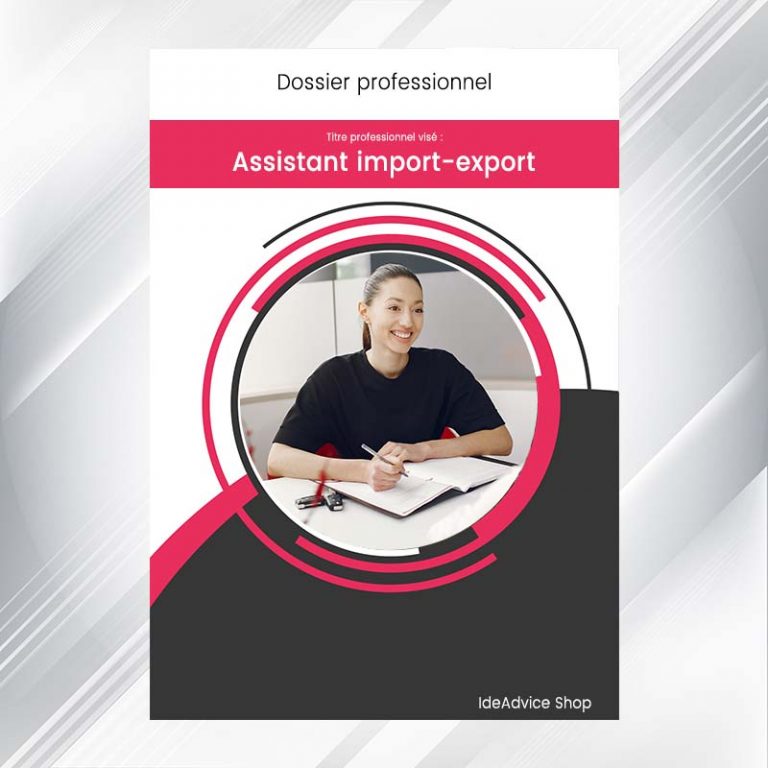 Dossier Professionnel Assistant import-export