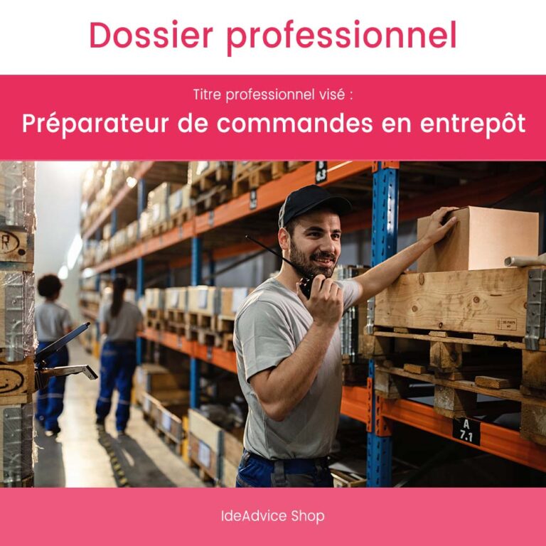 Dossier Professionnel Préparateur de commandes en entrepôt