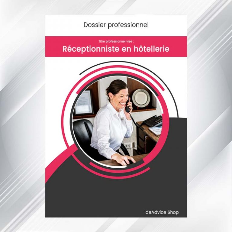 Dossier Professionnel Réceptionniste en hôtellerie