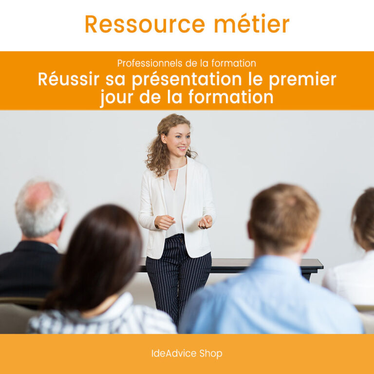 Réussir sa présentation le premier jour de formation | IdeAdvice Shop